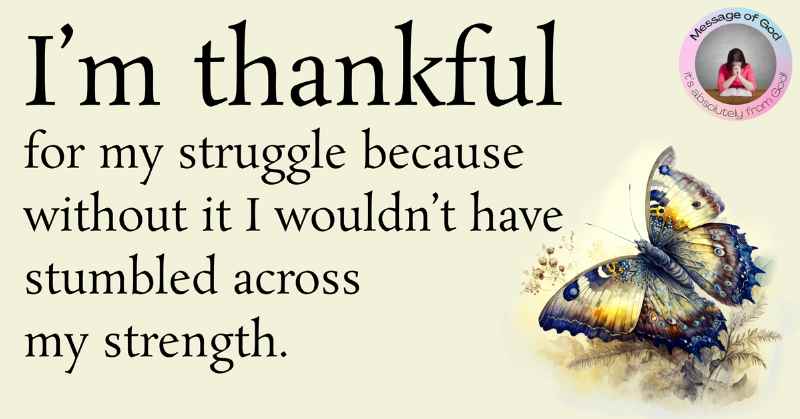 The Power of Gratitude: Embracing Struggle as a Pathway to Strength ...